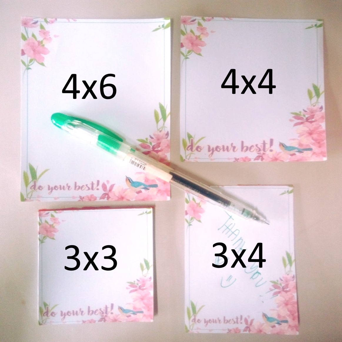 Customized Notepad (3x3, 3x4, 4,x4, 4x6 inch) 30 sheets / 60 sheets ...