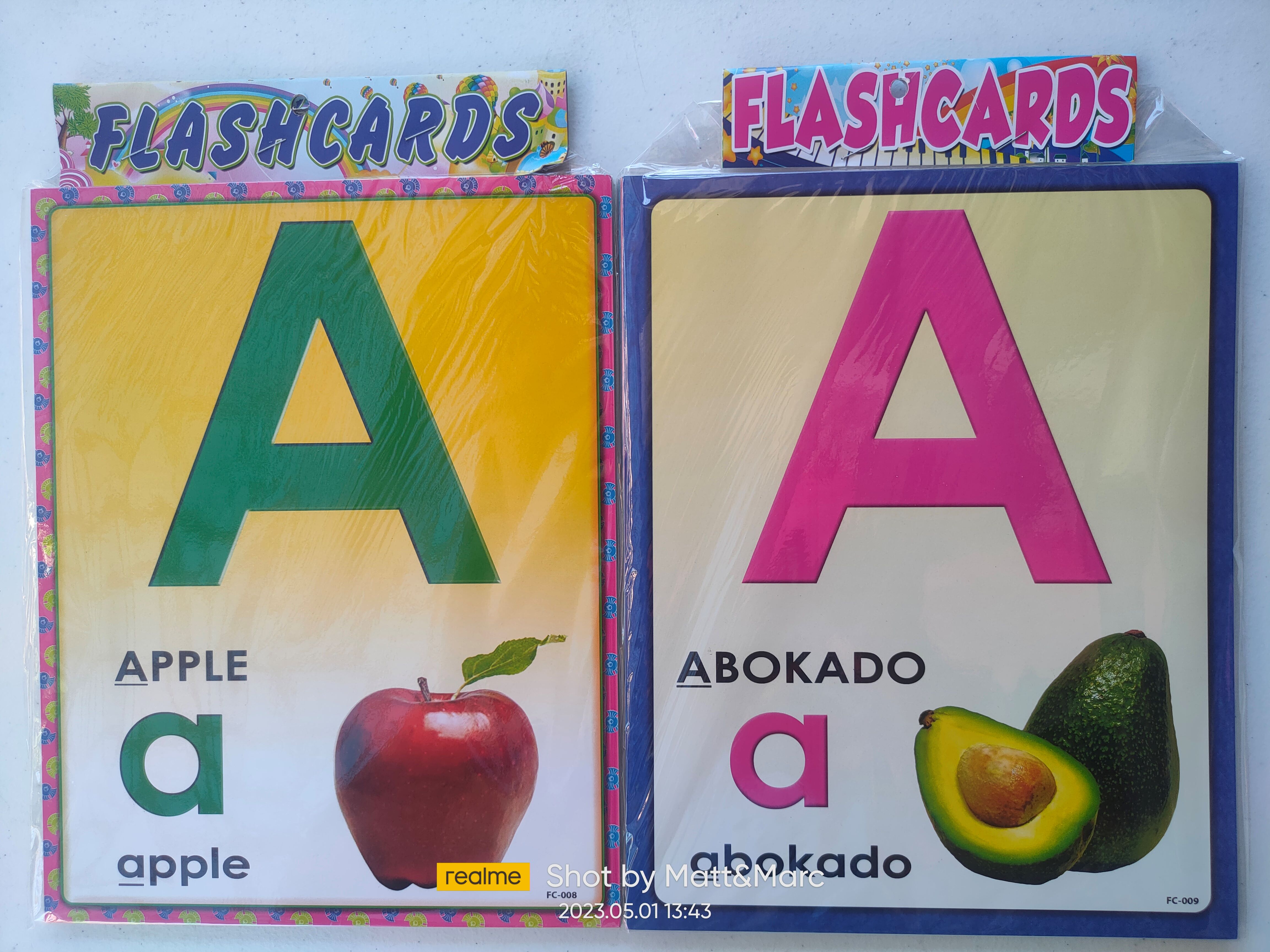 JUMBO Flash Cards Colored Alphabet English Filipino A to Z | Lazada PH