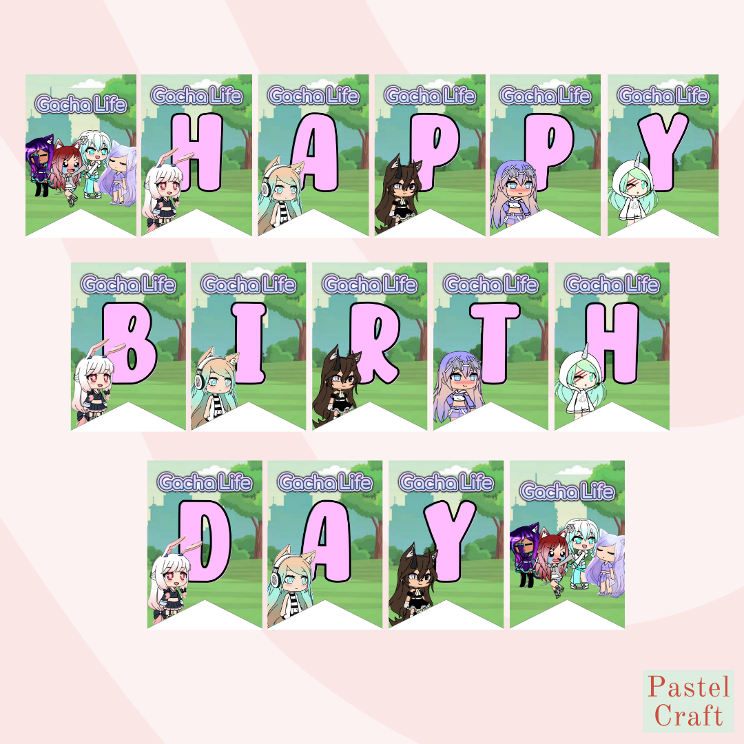 Gacha Life Customized Banner (Message us before you order. Price is per ...