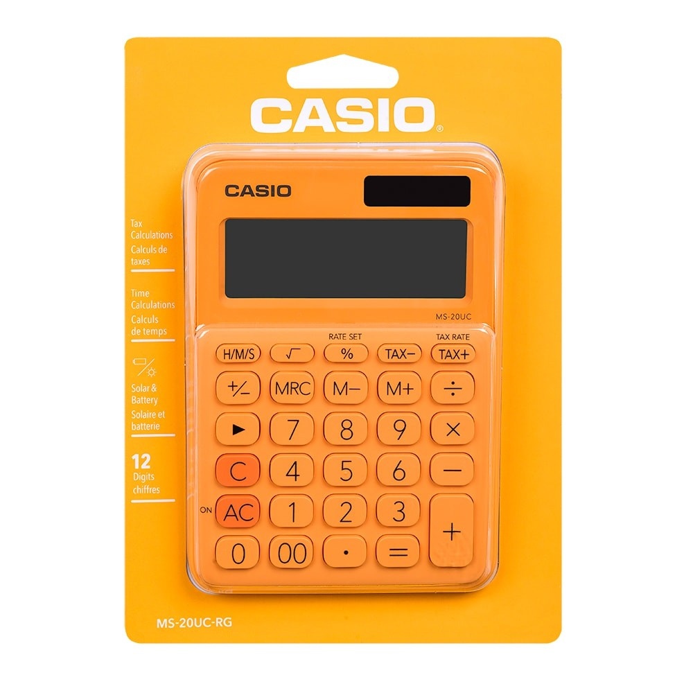 TzTShHjy CASIO Calculator MS-20UC Colorful Pastel 12-Digits | Lazada PH