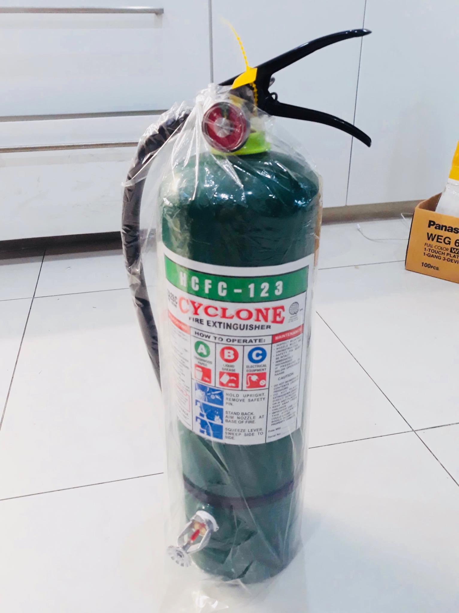 Fire Extinguisher HCFC-123 10lbs with SPRINKLER HCFC 10lbs CYCLONE free ...
