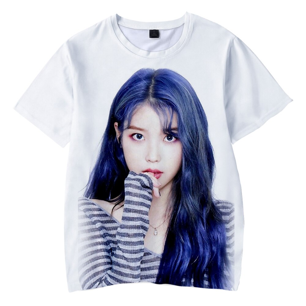 2022 Kpop Singer IU Lee Ji Eun 3D Printed T-shirt Men Women Summer ...