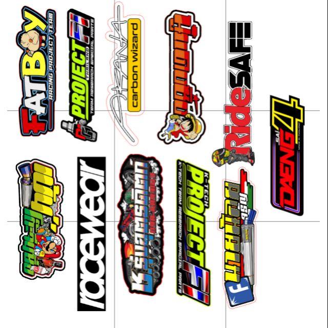 Motorcycle Thai Sticker Thai look Sticker Set - set 007 | Lazada PH