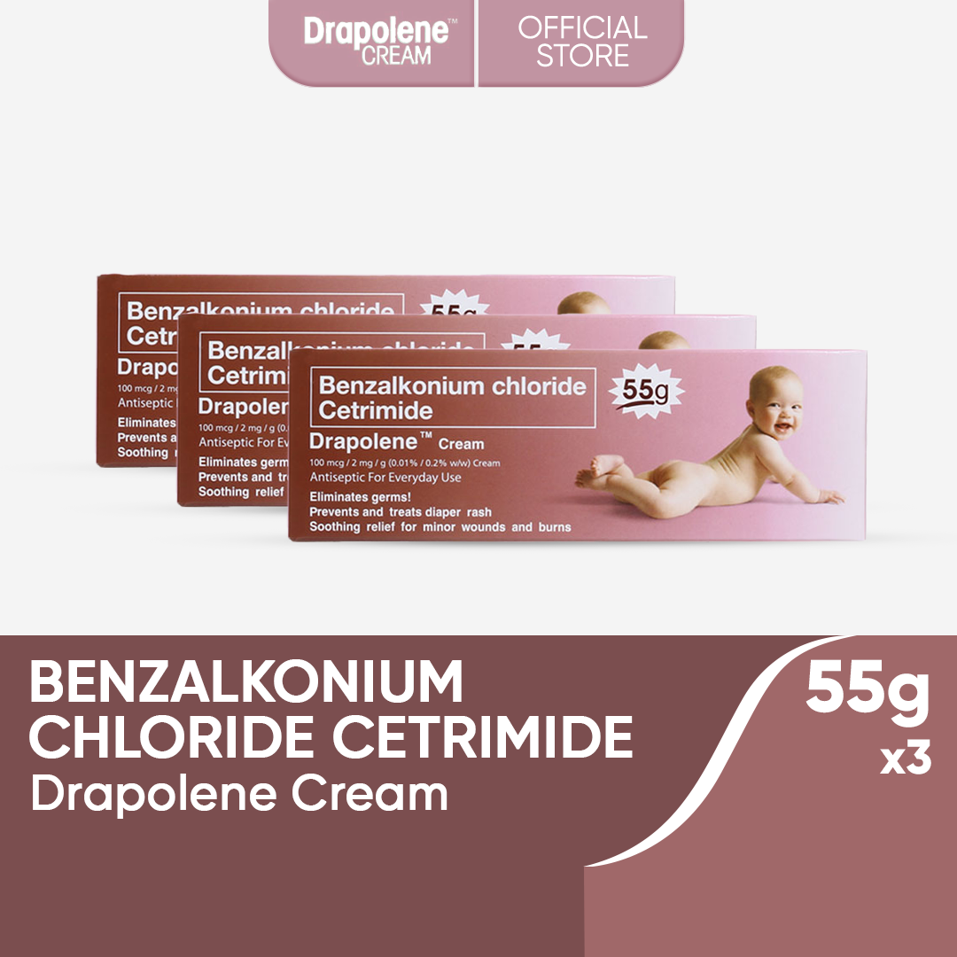 Drapolene Cream 55g x3 to Help Prevent and Treat Diaper Rash; Relief ...