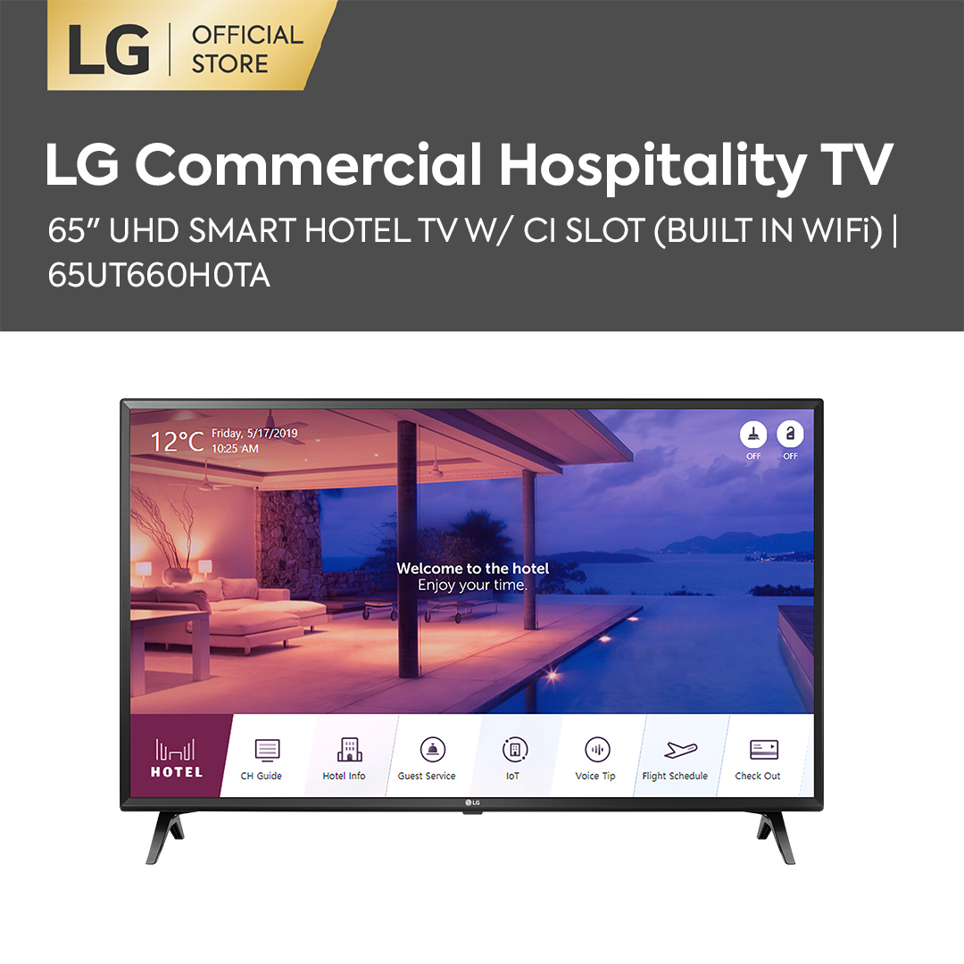 LG Commercial Hospitality TV 65UT660H0TA 65" UHD SMART HOTEL TV W/ CI ...
