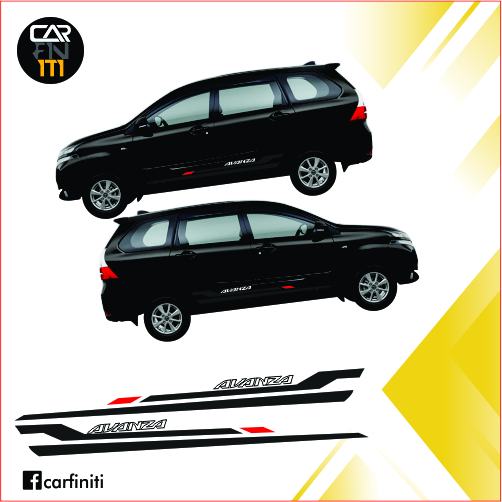 Toyota Avanza Linear decals cut out Vinyl Sticker Weather proof | Lazada PH