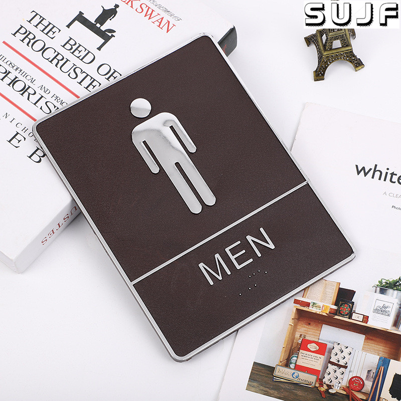 【Toilet Sign】Acrylic Toilet Sign Plate Men & Women WC Symbol Adhesive ...