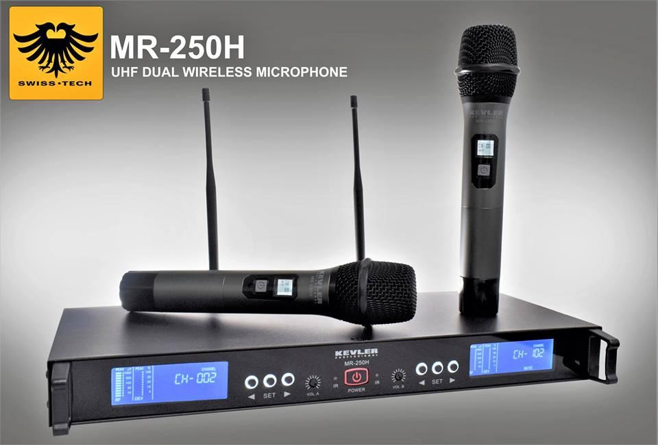 Kevler MR-250H UHF Dual Wireless Mic with 200 Selectable Frequencies ...