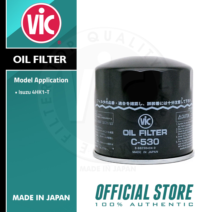RoadFit VIC Oil Filter C-530 for Isuzu 4HK1-T | Lazada PH