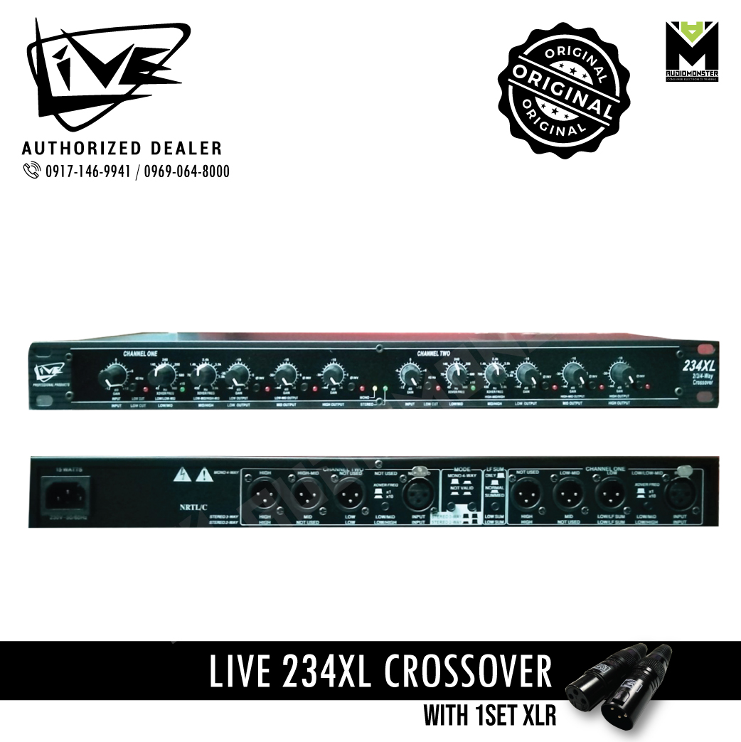 Live 234XL Stereo 2/3 Way, Mono 4 Way Crossover System | Lazada PH