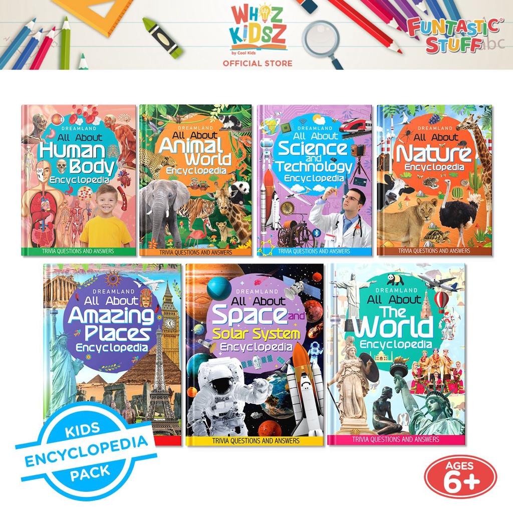 Whiz Kidsz All About Encyclopedia (Pack of 7), Books for Kids | Lazada PH