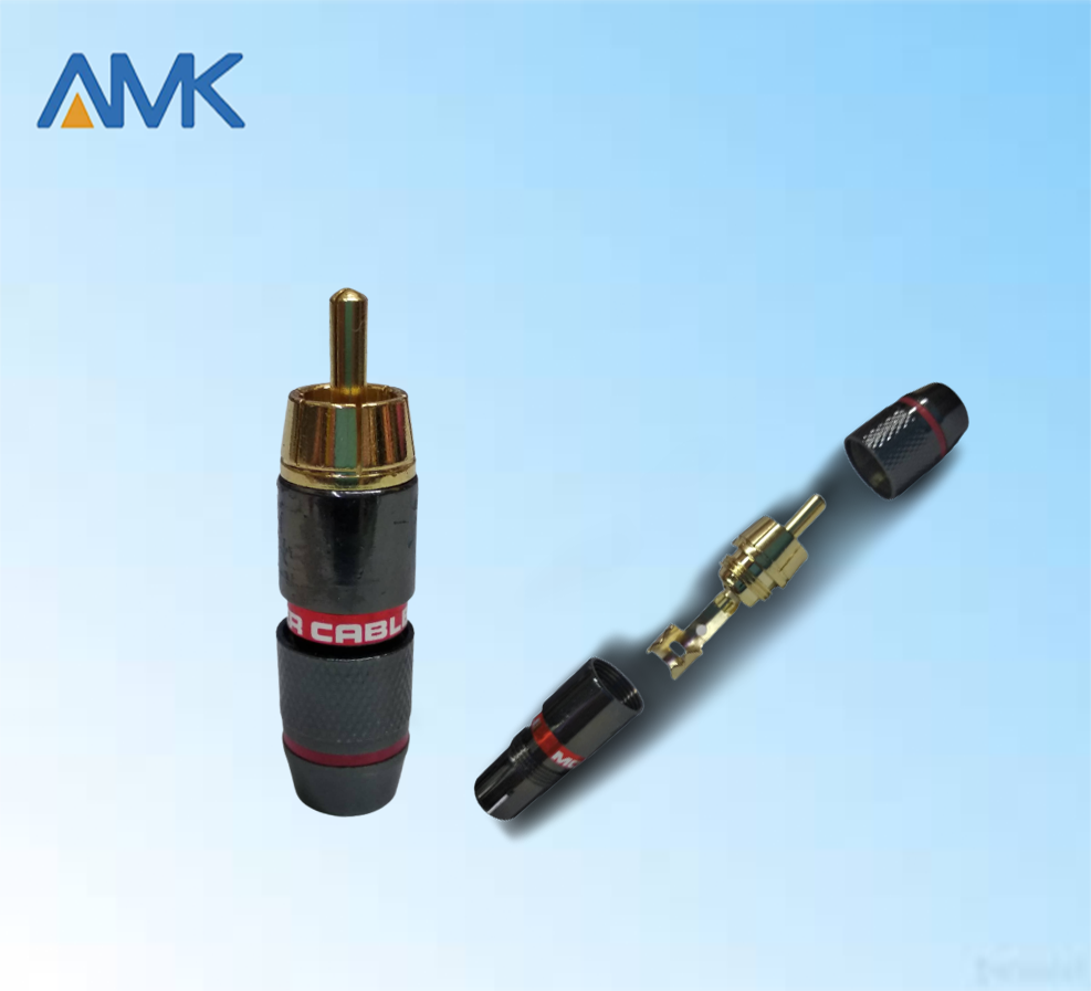 6mm Male Double Self-Locking Lotus Wire Connectors, RCA Banana Plug ...