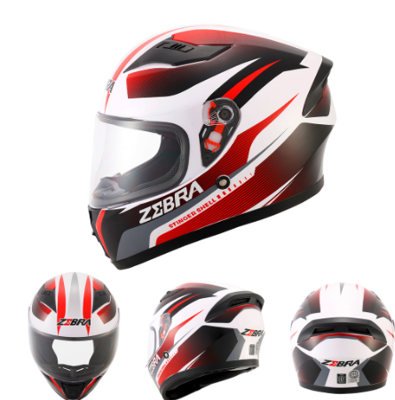 ☎ EVO GT-PRO Wraith Gray Red Full Face Dual Visor with Free Clear Lens ...