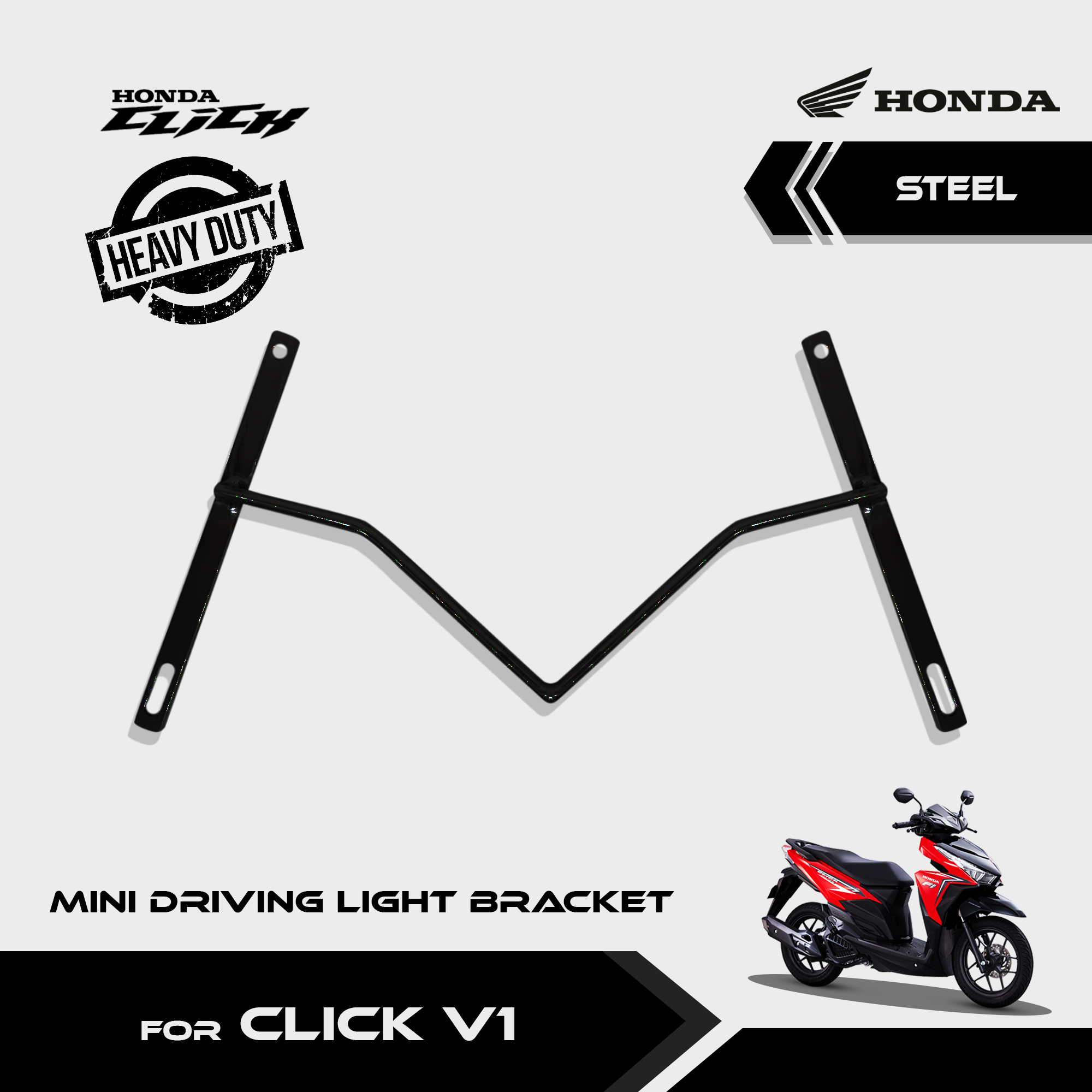 Honda Click V1 Mini Driving Light Bracket Accessories / Heavy Duty ...
