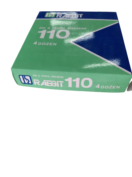 Double Tip Rabbit Rubber Eraser PER BOX , SMALL SIZE #320 BIG SIZE #110 ...