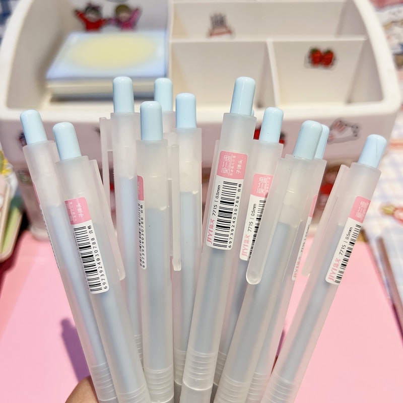 Candy Color Pressed pen Matte Transparen Gel Pen 1pc 0.5mm Black Ink ...