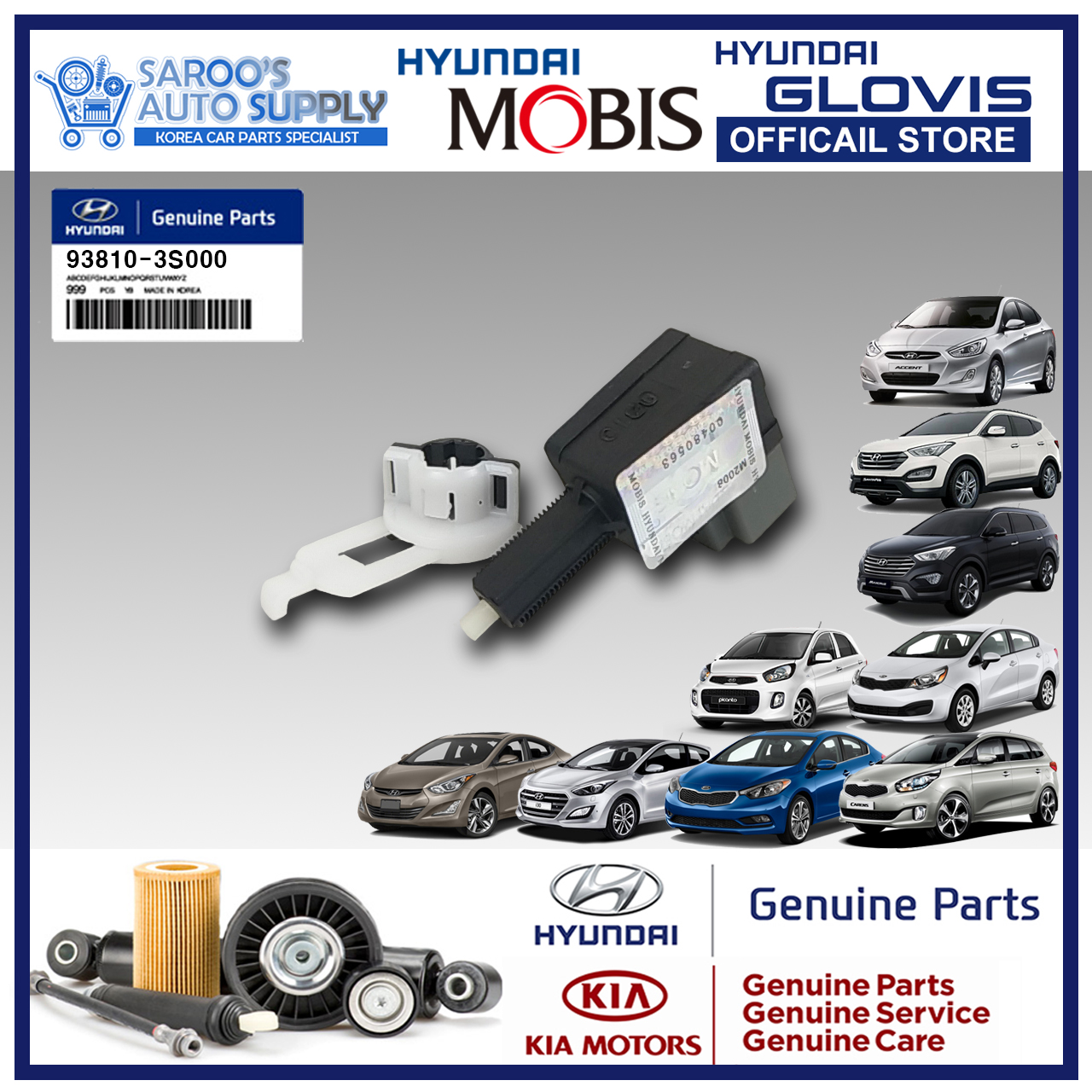 [Genuine] Stop Lamp Swith / Brake Switch / Brake Lamp Switch For I30 ...