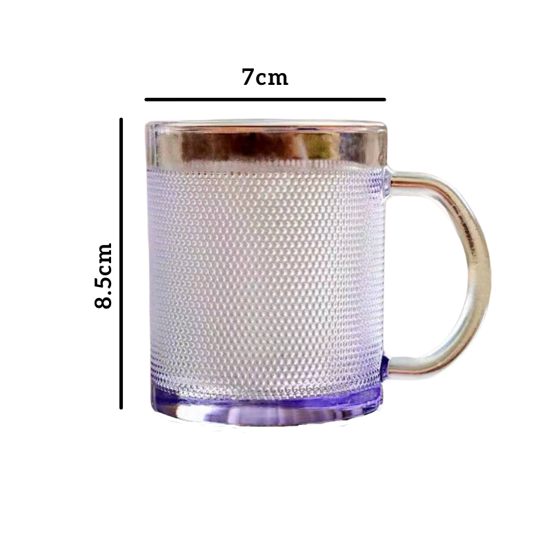 S&A Glassware LKBB-6 Mug With Handle MULTI-COLOR Drinking Juice Glass ...