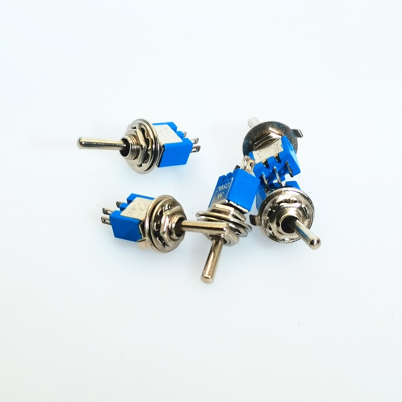 Batch Smts 102 Light Blue Subminiature Toggle Switch ON ON SPDT 3 Pin ...