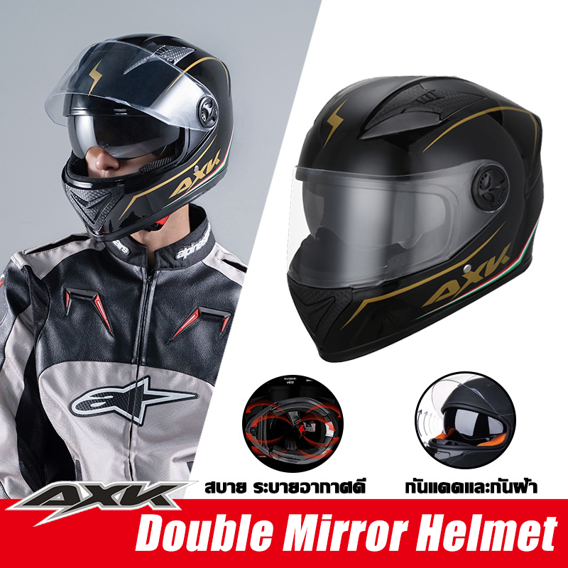 🔥ICC sticker🔥Helmet full face dual visor / color mirror Anti-glare New ...
