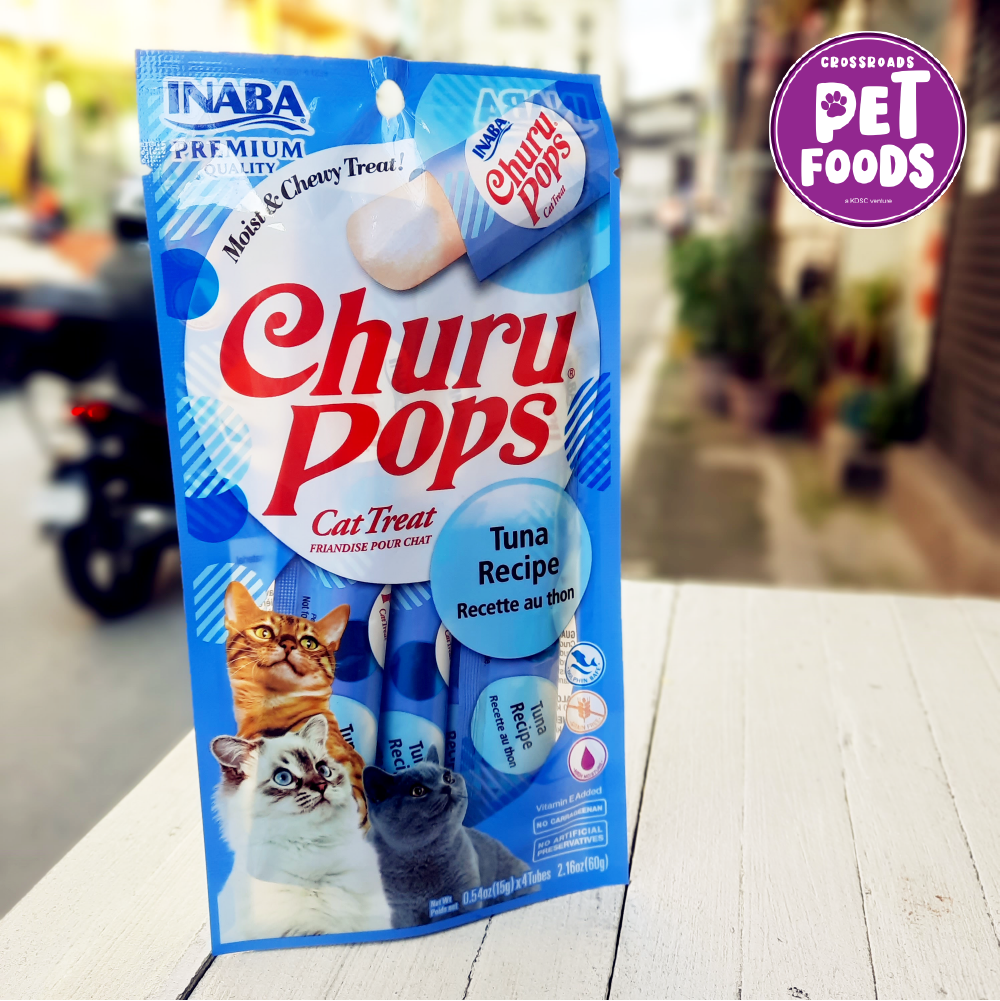 INABA CHURU POPs 4s • 15g x 4 • VARIOUS FLAVORS • FOR CATS • TREATS ...