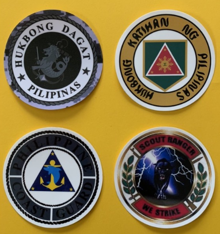 Waterproof Car Sticker 3 inches Army Navy Coastguard Scout Ranger ...