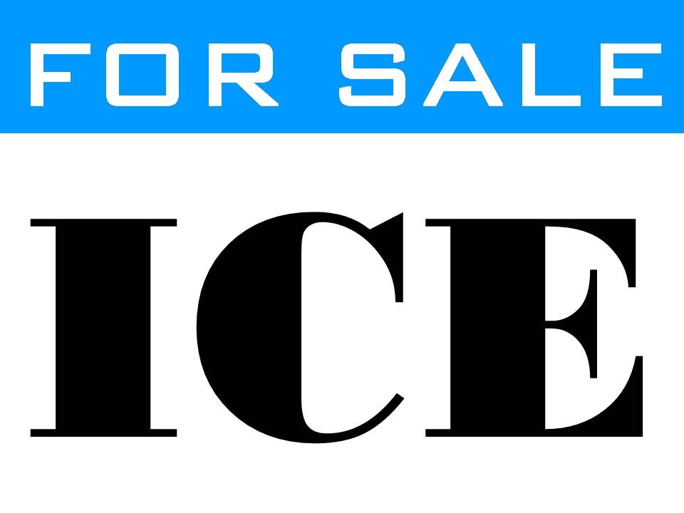 ICE FOR SALE WATERPROOF LAMINATED SIGNAGE A4 SIZE | Lazada PH