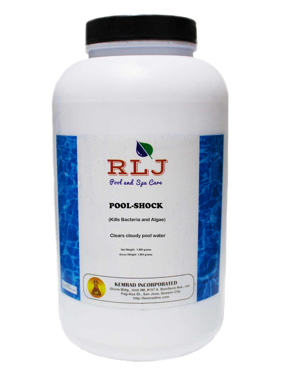 RLJ Pool Shock (Kills Bacteria and Algae) Net Weight 1.5 Kilograms ...