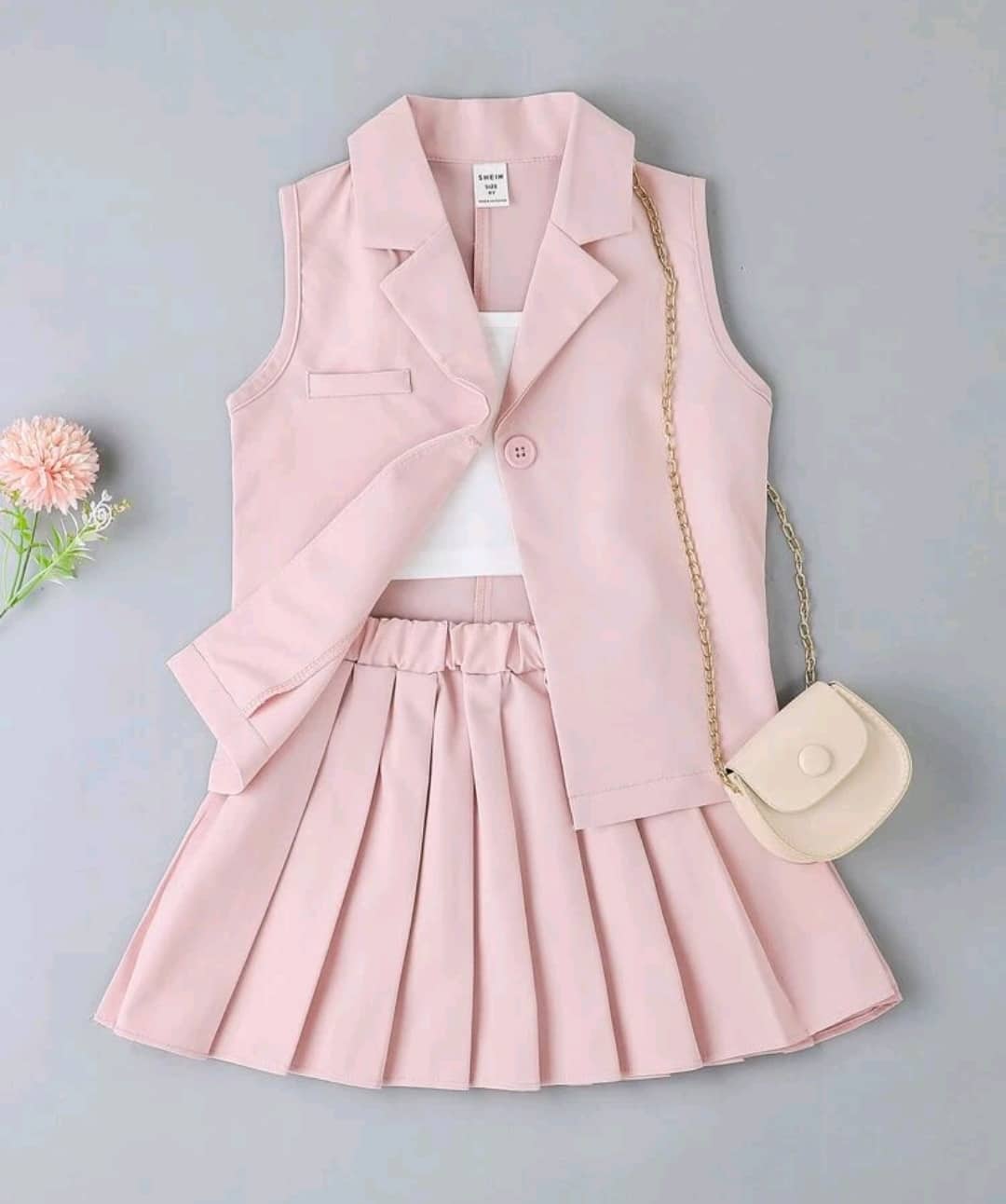 3in 1 Toddler Girl Vest Jacket, Skirt and Sleeveless Top - 3 to 8 years ...