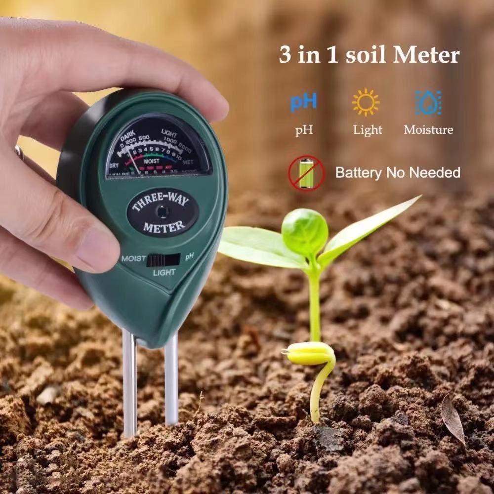 Digital Tester 3 in1 Soil Moisture Sunlight PH Meter Tester for Soil ...