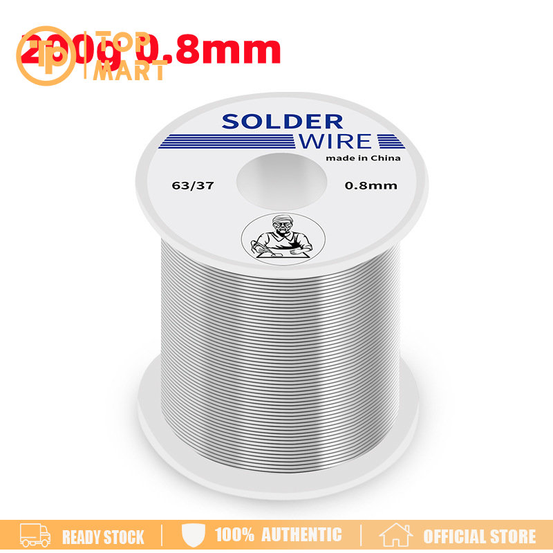 50/200g Tin solder wire Rosin Core Solder Wire 63/37 Flux Reel Welding ...