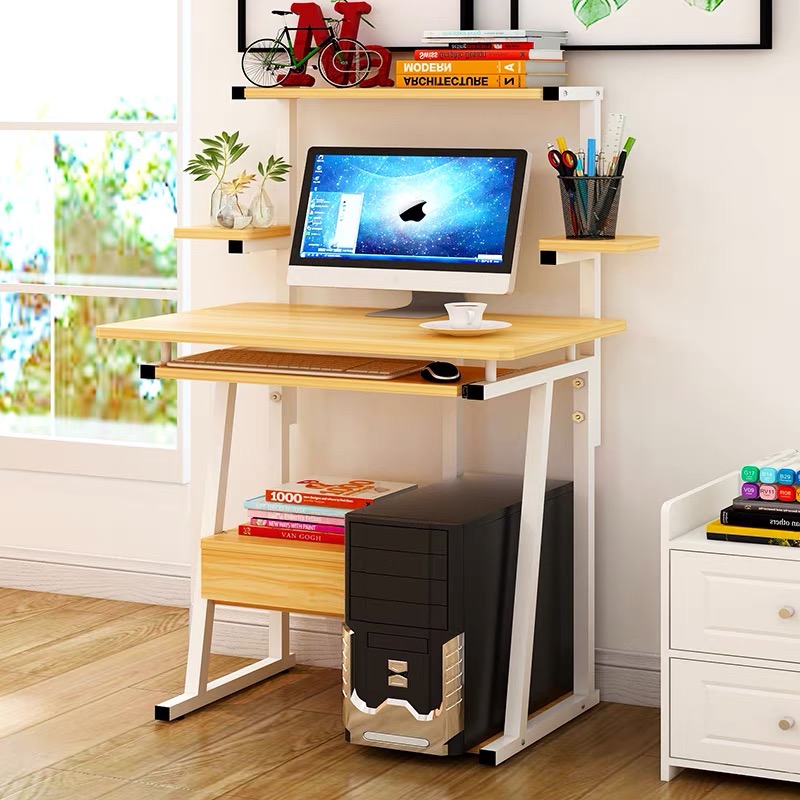 Computer desk family study writing desk with keyboard board bedside ...
