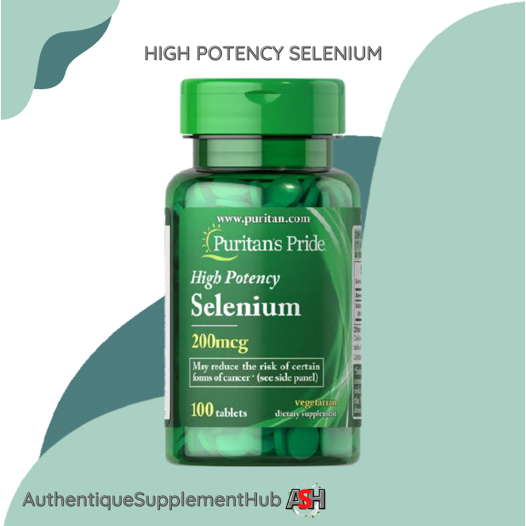 Puritan’s Pride High Potency Selenium 200mcg, 100 Tablets | Lazada PH