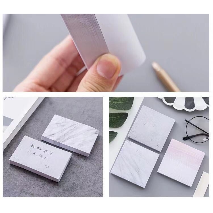 Creative Marble Texture Sticky Note about 75~80 Sheets Self-Adhesive ...