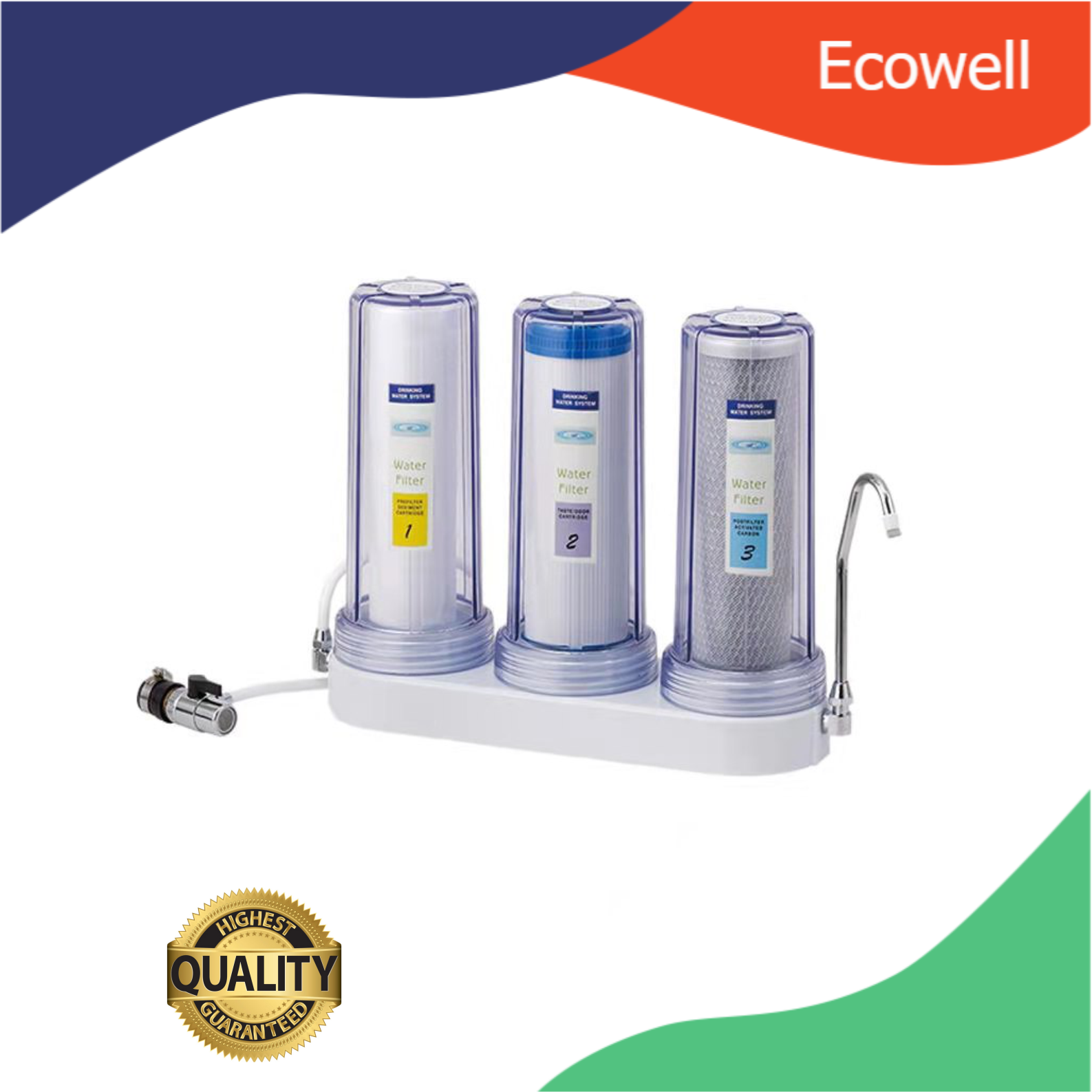 Counter Top 3 Stage Water Purifier | Lazada PH