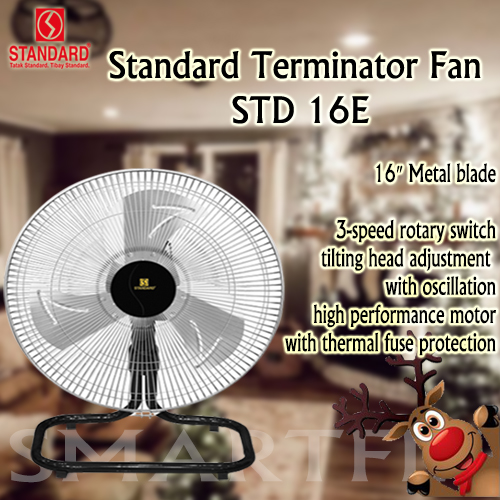 Standard Electric Fan Terminator Fan 16" Metal Blade STD 16E | Lazada PH