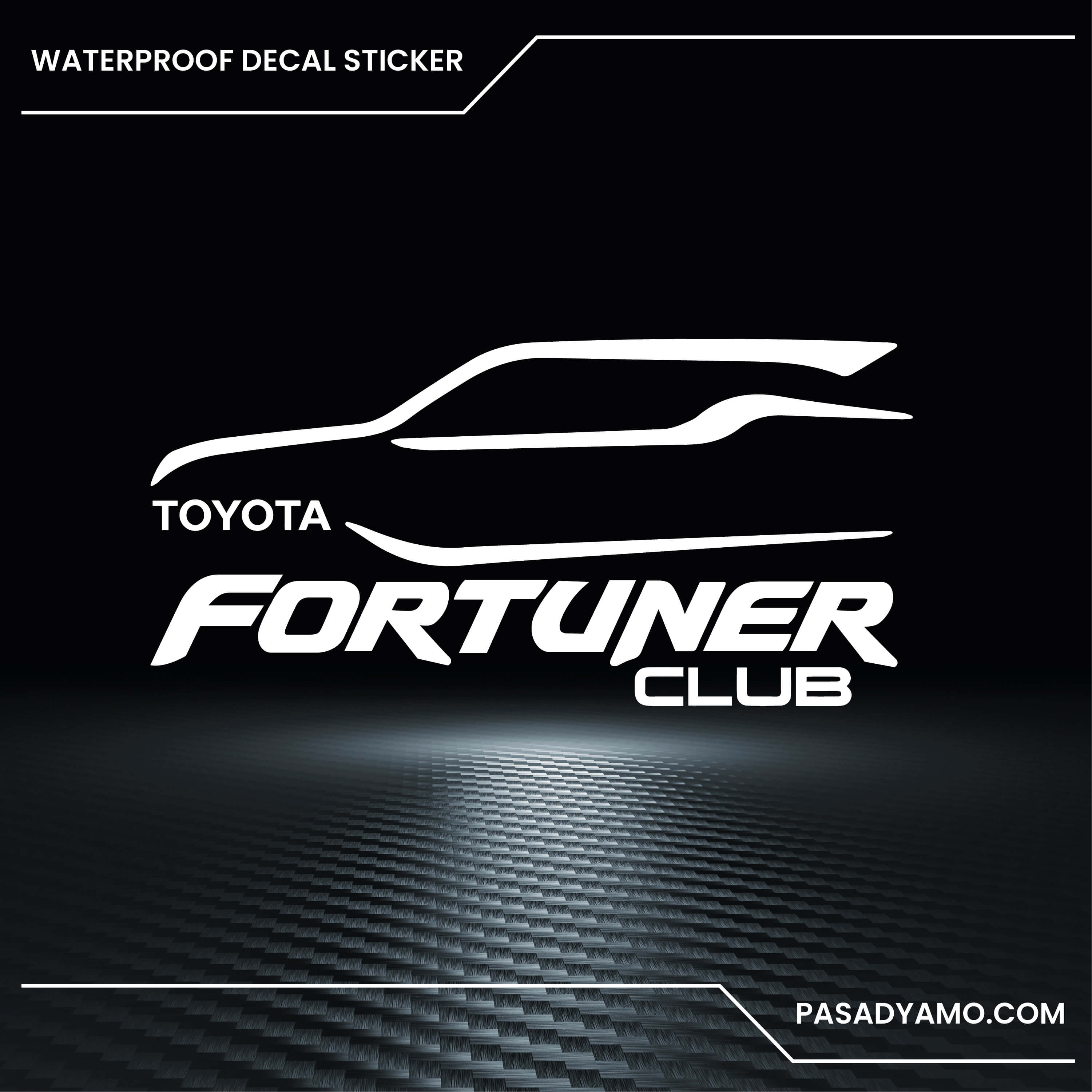 Toyota Fortuner Club Decal Sticker for Cars Motorcycles Laptops ...