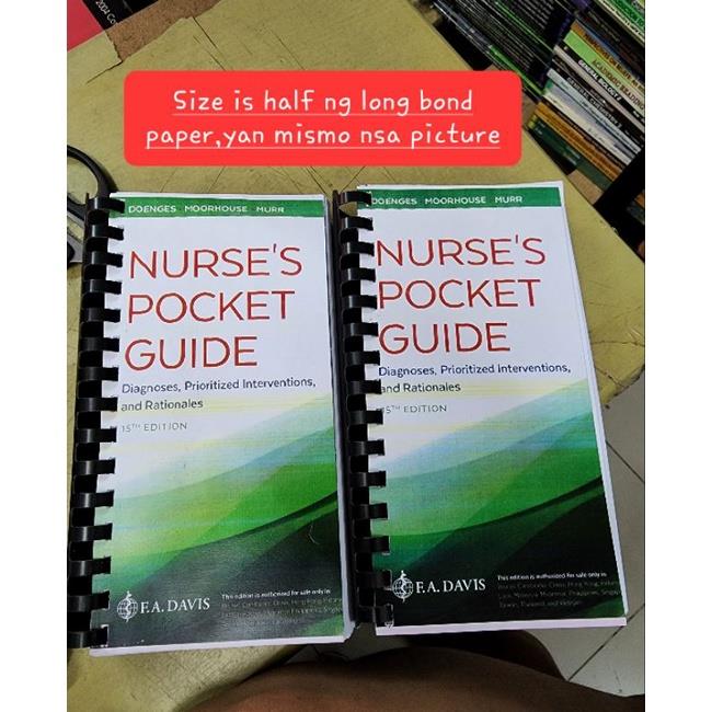 Nurse's Pocket Guide 15th Edition/NANDA(ONHAND) Colored | Lazada PH