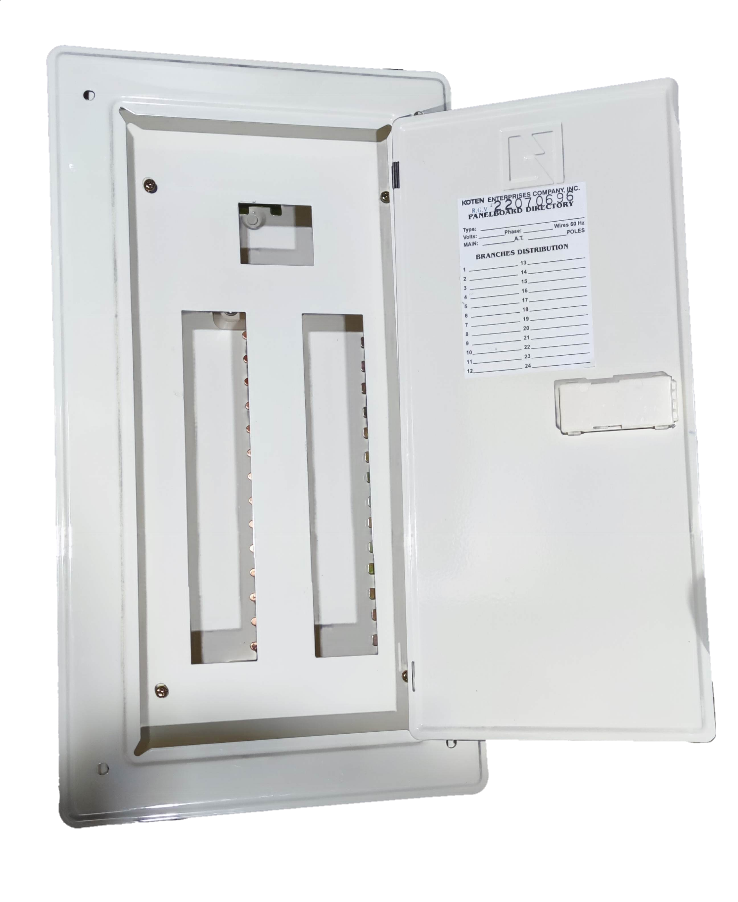 Panel Board 14 Branches 2Pole Main And 2 Pole Branches For Miniature