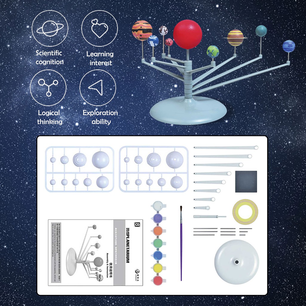 Kids Astronomy Science Project Solar System Planetarium Model DIY ...