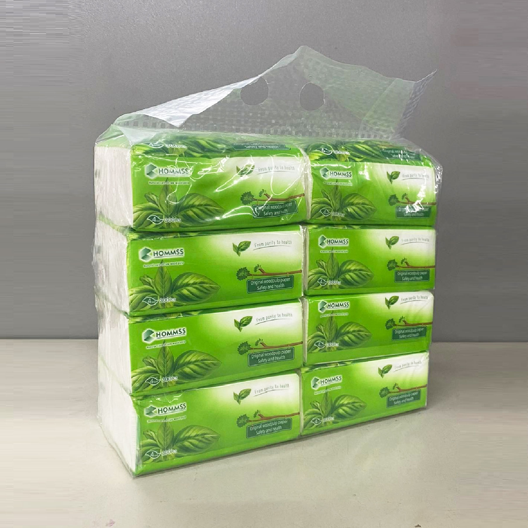 STYLECLUB 80PCS/1BOX 300 Sheets Disposable Inter-Folded Facial Tissue ...