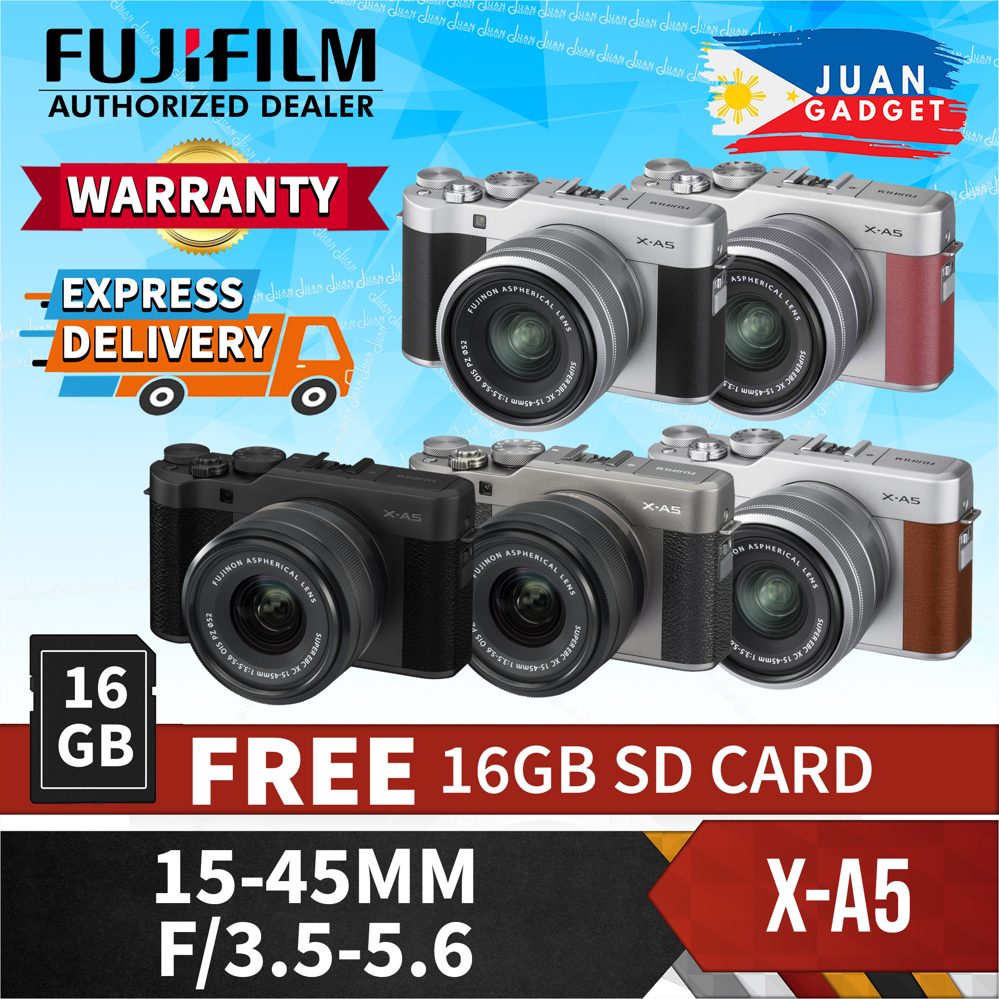 Fujifilm X-A5 Mirrorless Digital Camera with 15-45mm Lens | JG ...
