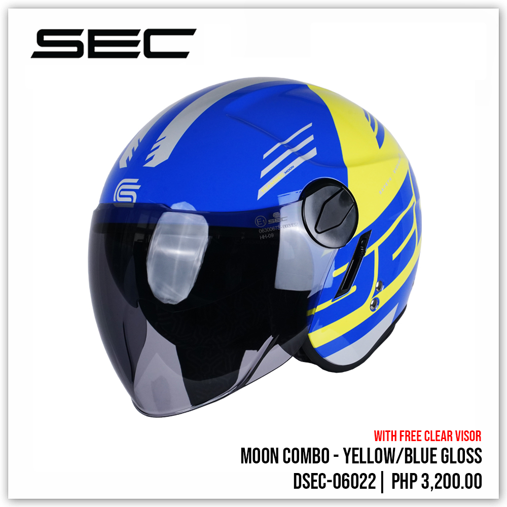 Sec Moon - Combo Matt Half-Face Helmet (Matt/Gloss) (M-XL) | Lazada PH