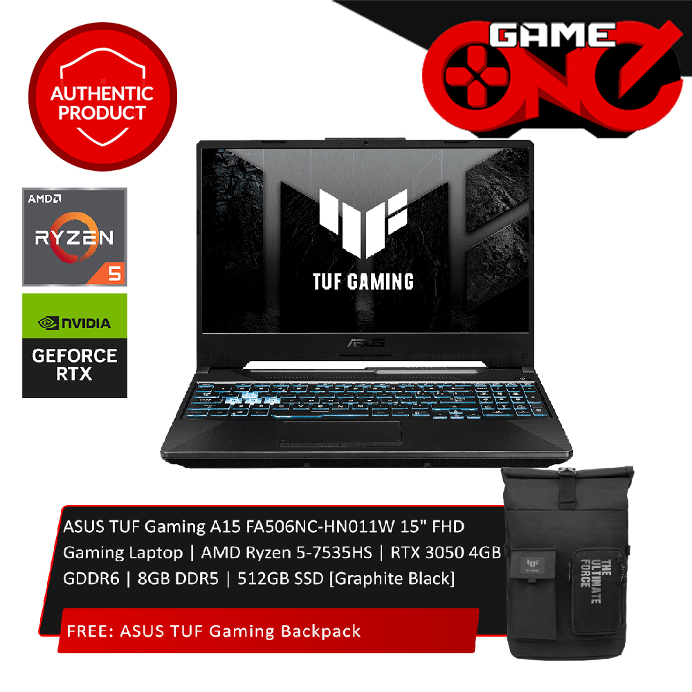 ASUS TUF Gaming A15 FA506NC-HN011W 15" FHD Gaming Laptop | AMD Ryzen 5 ...