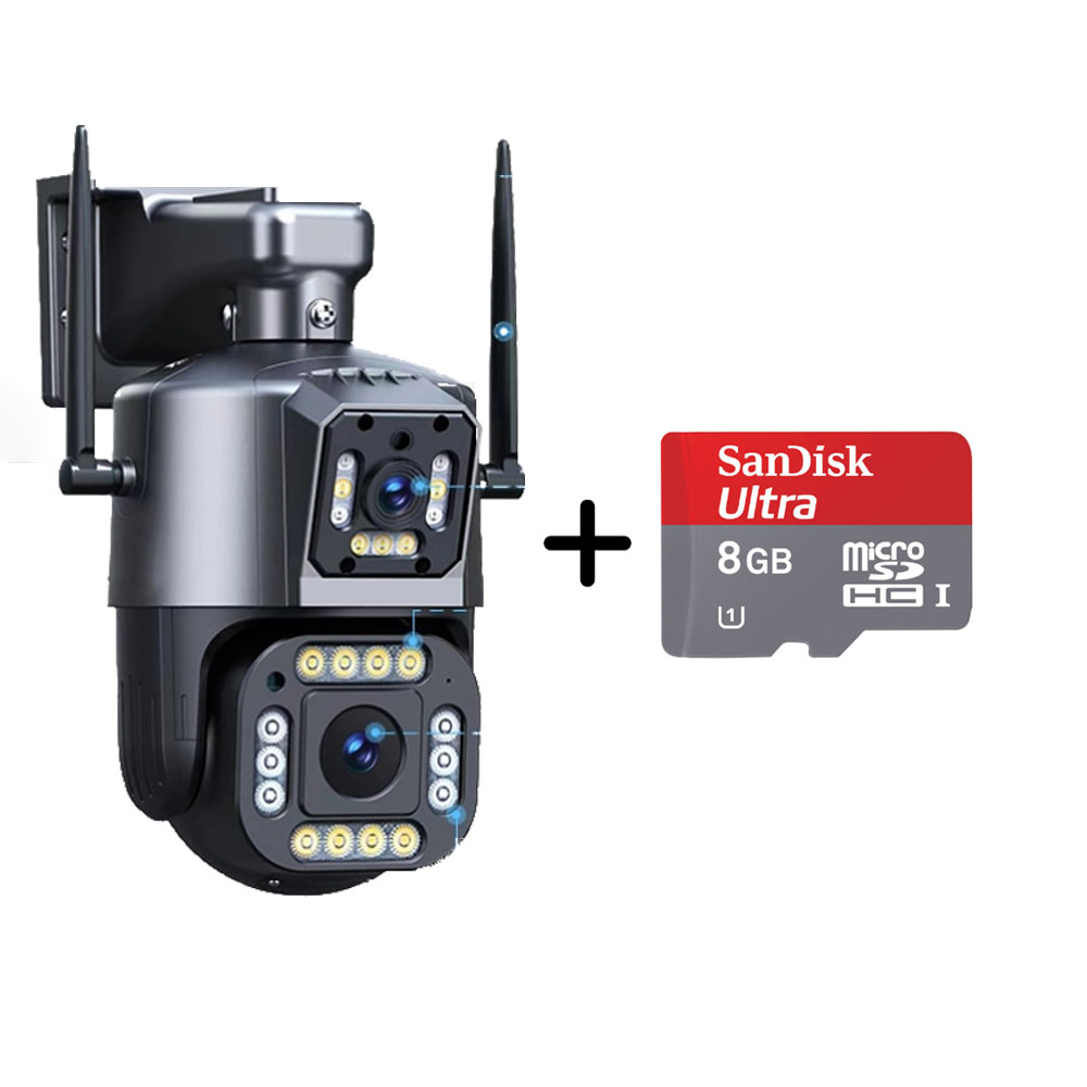 V380 PRO Dual Lens 2K 1080P Ultra HD CCTV PTZ Camera AI Motion Detect ...