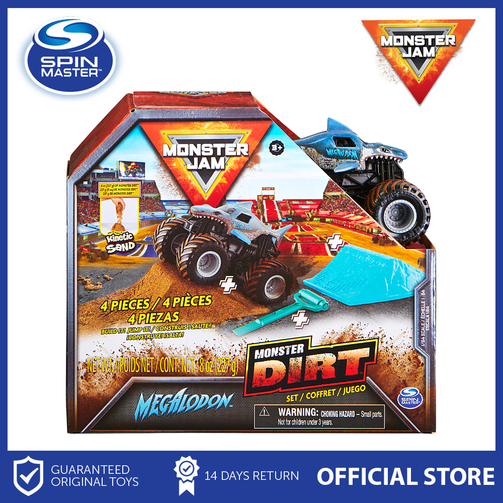 Monster Jam Monster Dirt Starter Set, with 8 oz of Monster Dirt ...