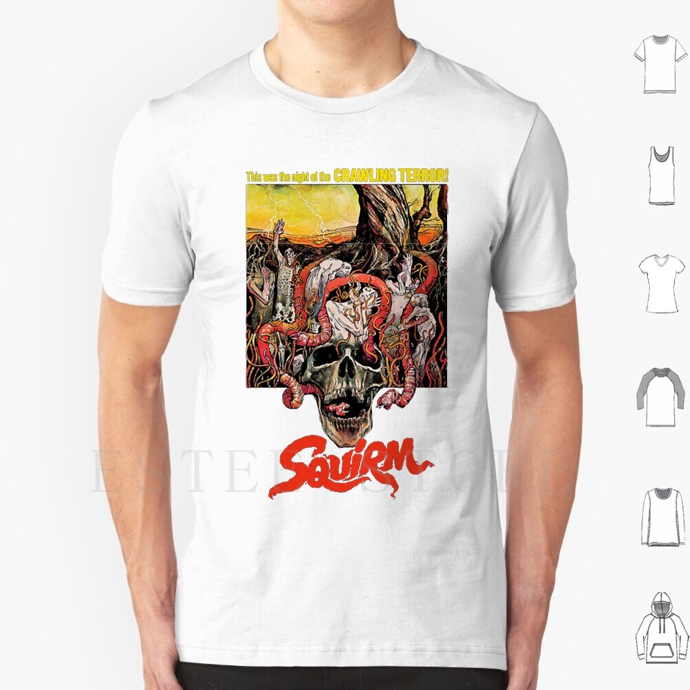 Squirm 1976 Poster T Shirt Cotton Men DIY Print Cult Classic Horror ...