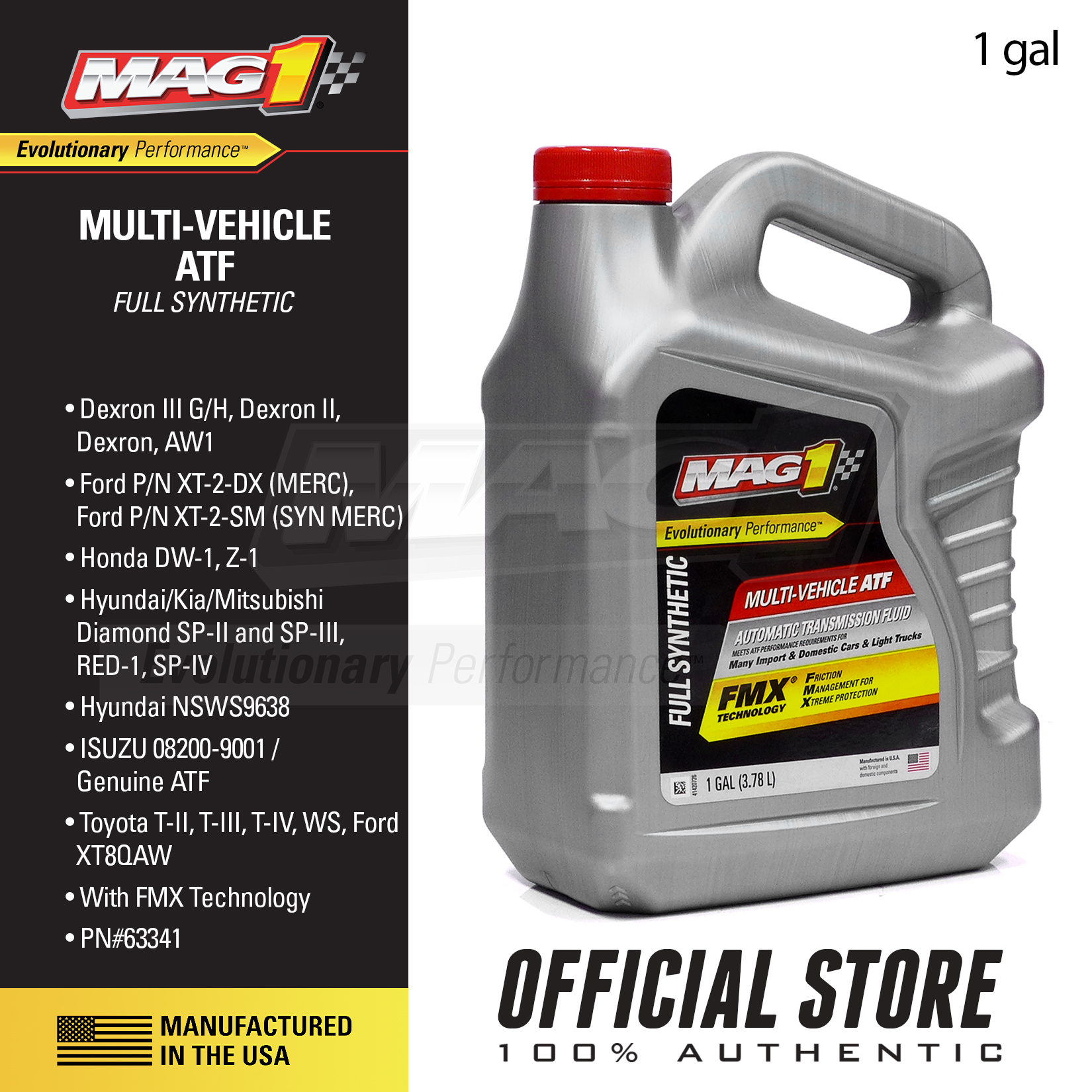 MAG 1 Full Synthetic Multi-Vehicle Universal Car Automatic Transmission ...