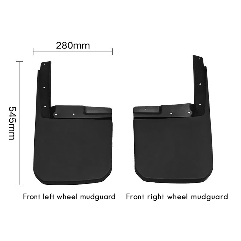 Front & Rear Mud Guards Kit Mud Flaps Splash Guards Fender Protector ...