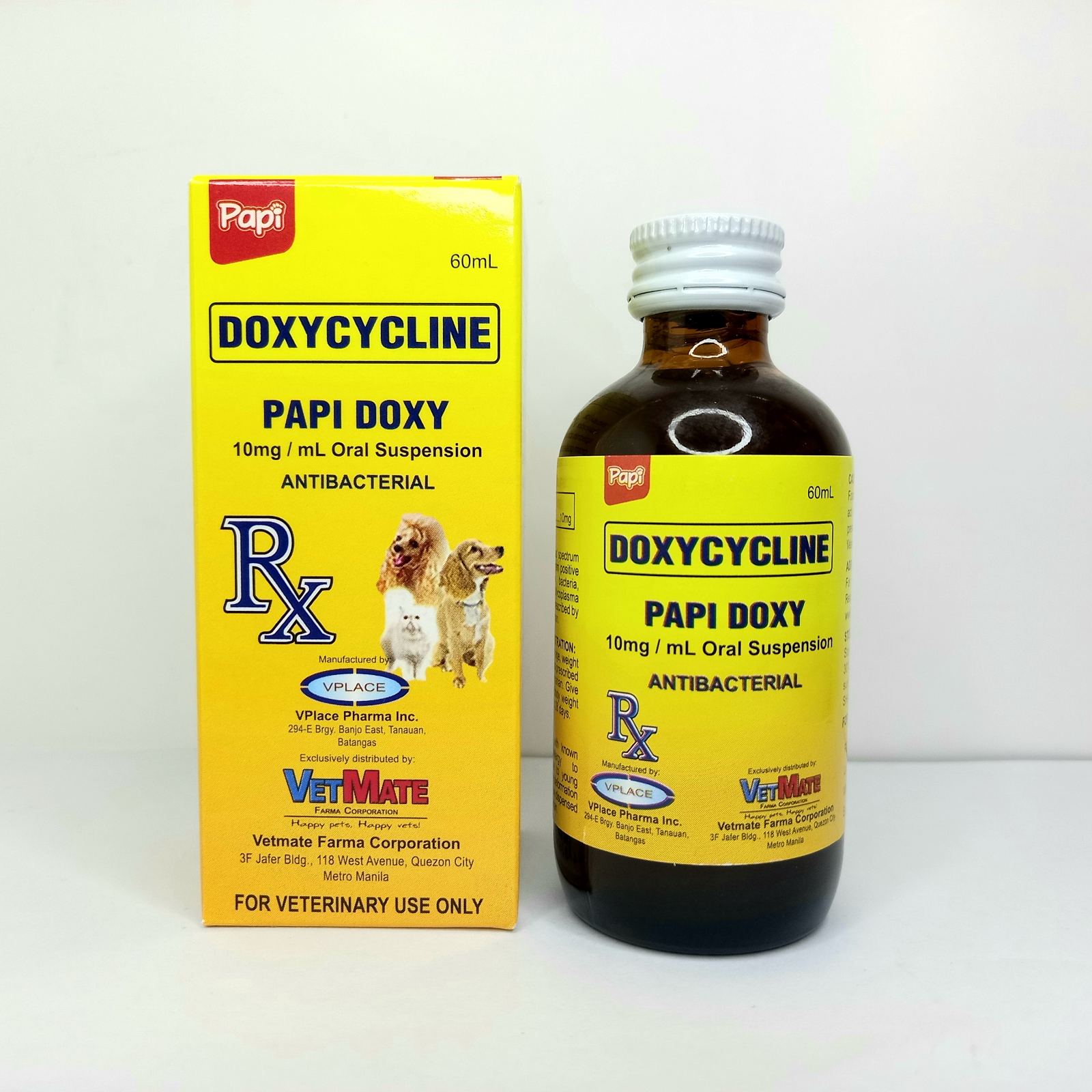 [VET SUPPORT] PAPI DOXY 60mL Oral Suspension / Antibacterial For Dogs ...